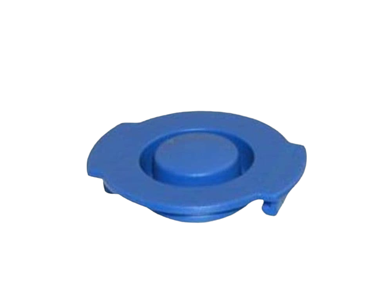 3cc BLUE END CAP ROUNDED TYPE – DISPENTECH